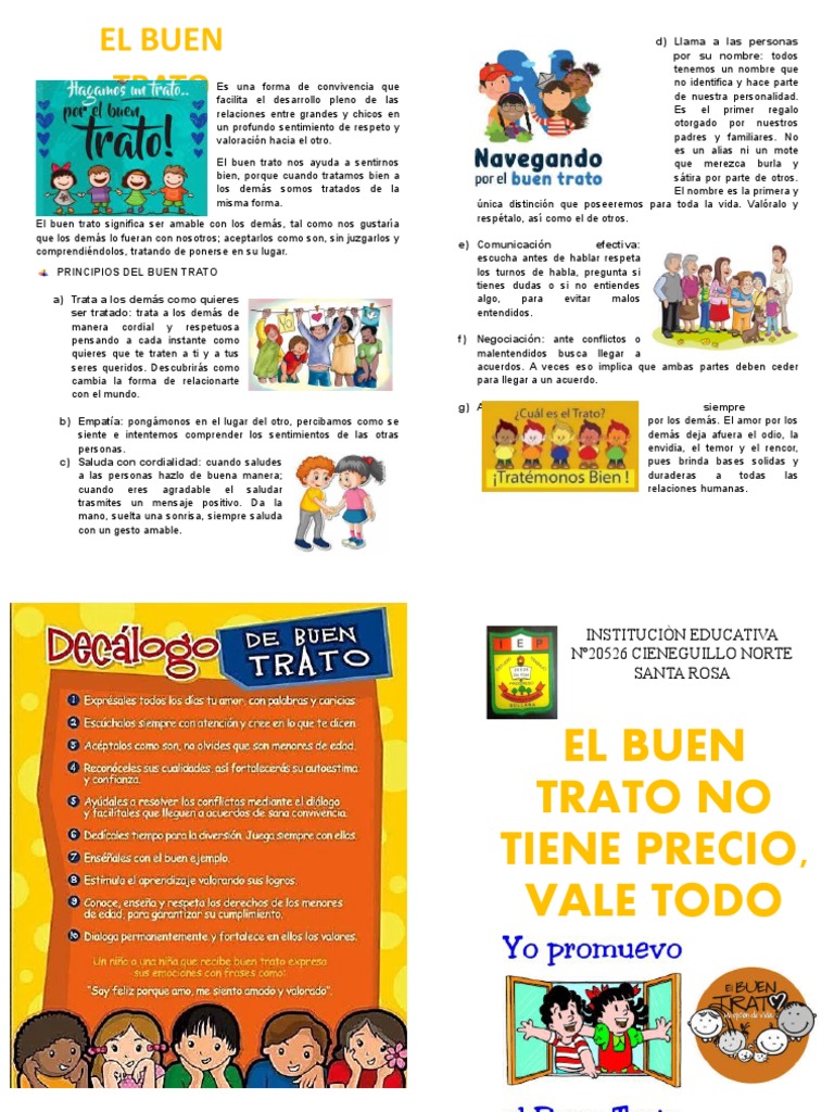 Diptico Buen Trato | PDF | Amor