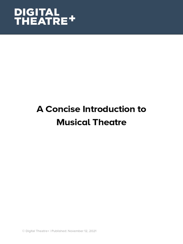 A Concise Introduction To Musical Theatre | PDF | Musical Theatre | Opera