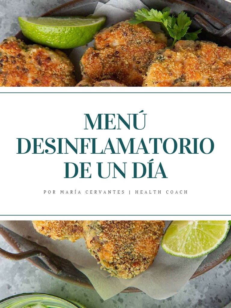 Menu Desinflamatorio Un Dia | PDF | Cilantro | Salsa