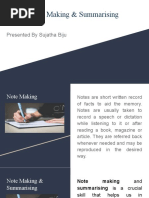 CBSE Class 11 English Worksheet - Note Making and Summarization | PDF ...