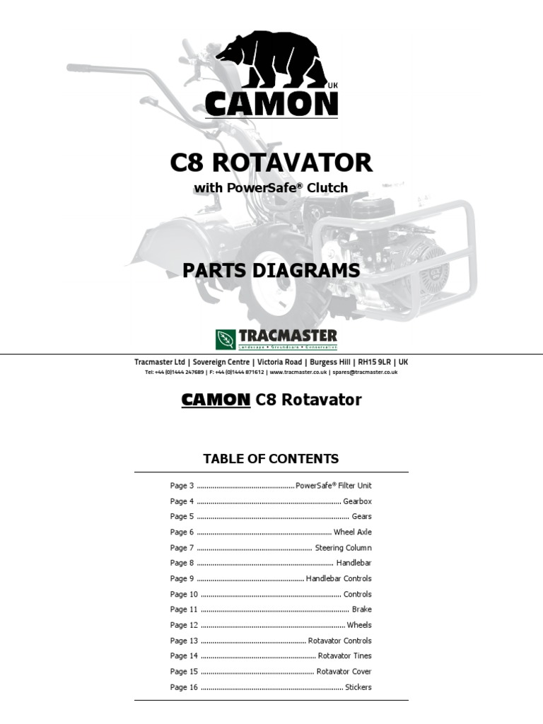 CAMON C8 Rotavator PowerSafe Diagram | PDF | Automotive Industry ...