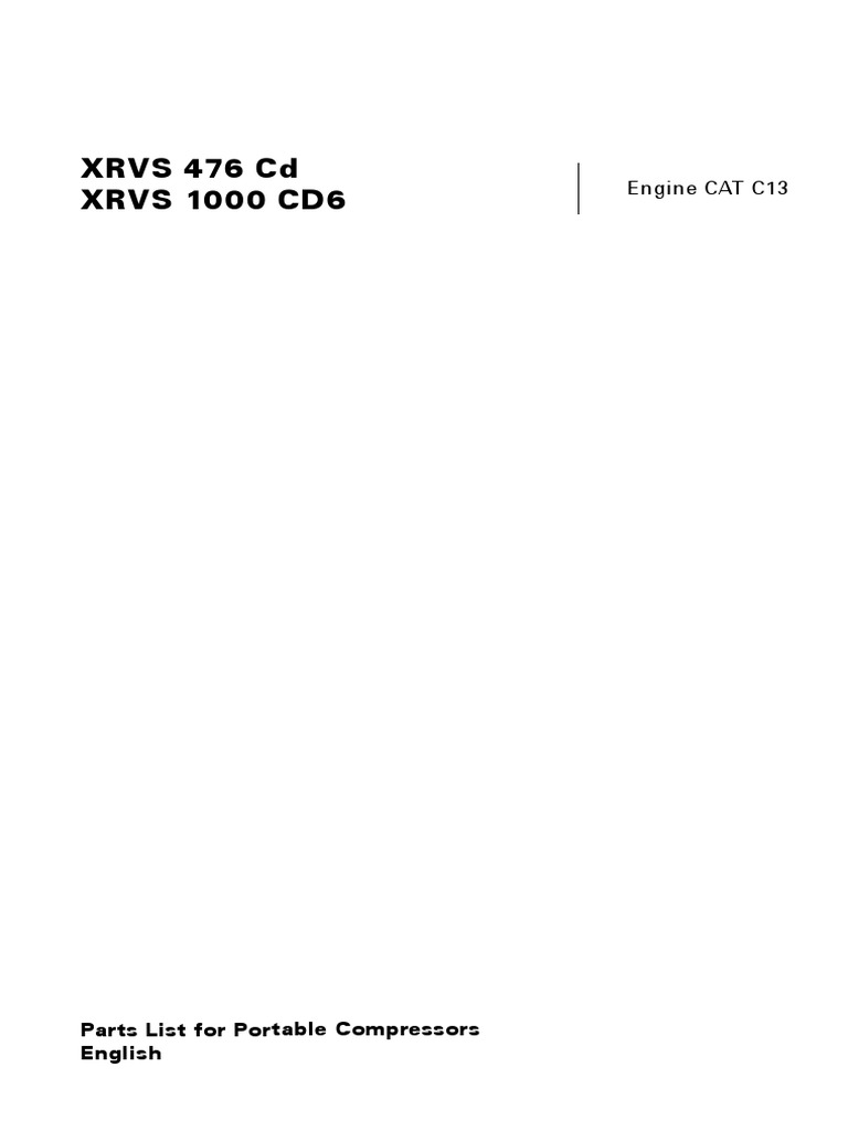 Compresor Atlas - Xrvs 476 CD - Xrvs 1000 Cd6 | PDF | Electrical ...