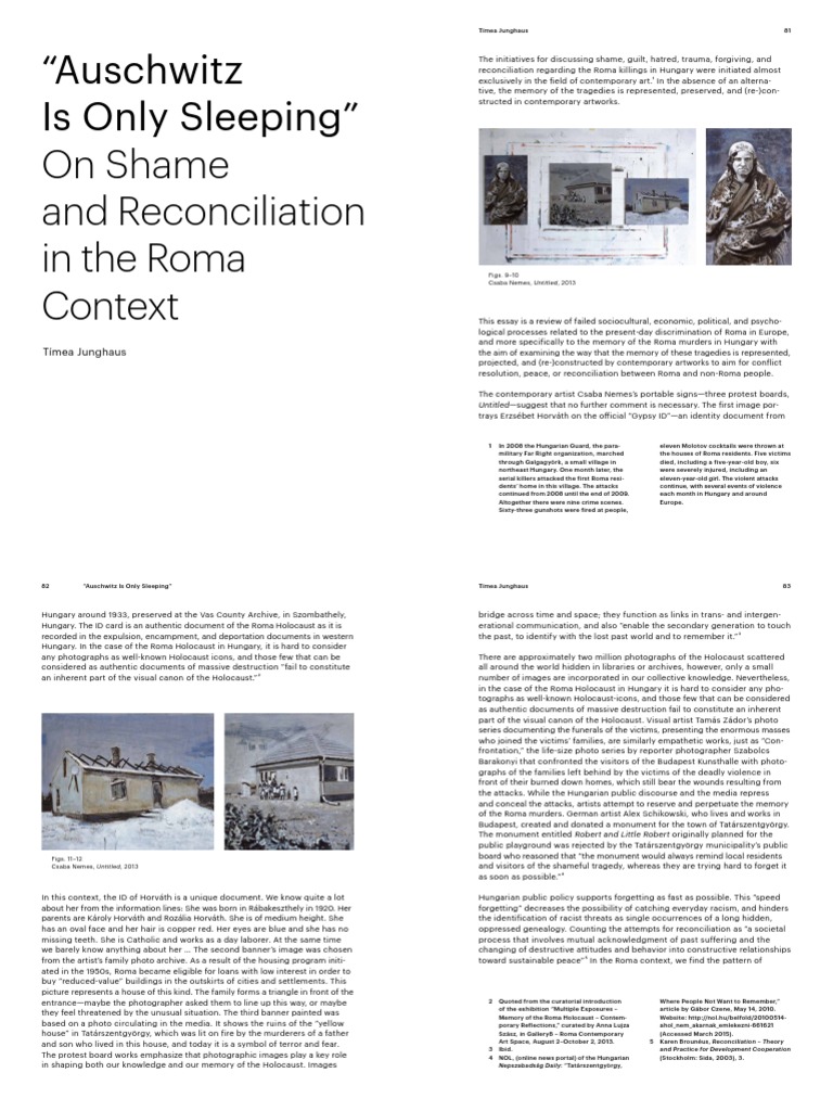 Junghaus Auschwitz Is Only Sleeping | PDF | Romani People | The Holocaust