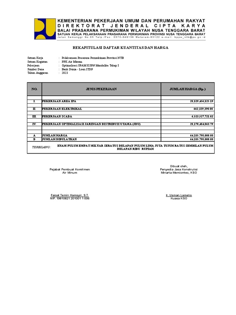 Laporan Progres Konsultan | PDF