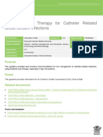 Antibiotic Lock Therapy Guidelines | PDF | Syringe | Intravenous Therapy