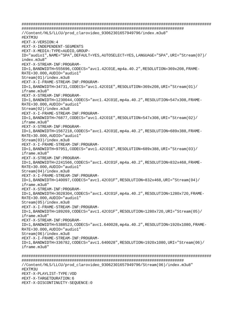NPVR Manifest | PDF | Computer File Formats | Computer File