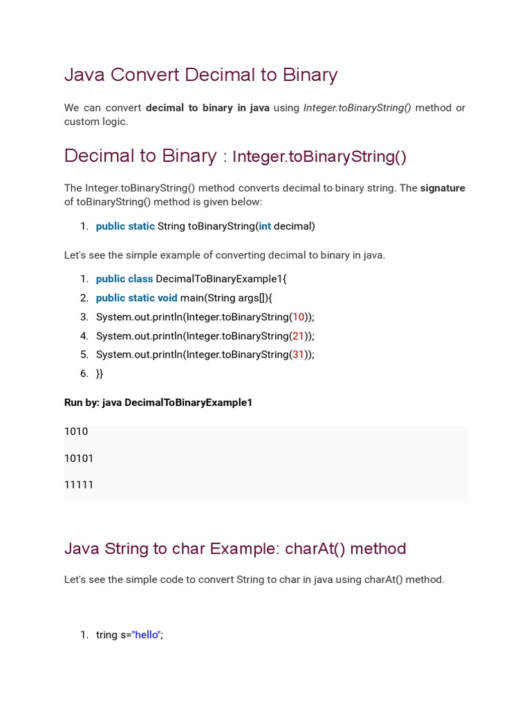 Binary, Length of String, Ascii Values | PDF