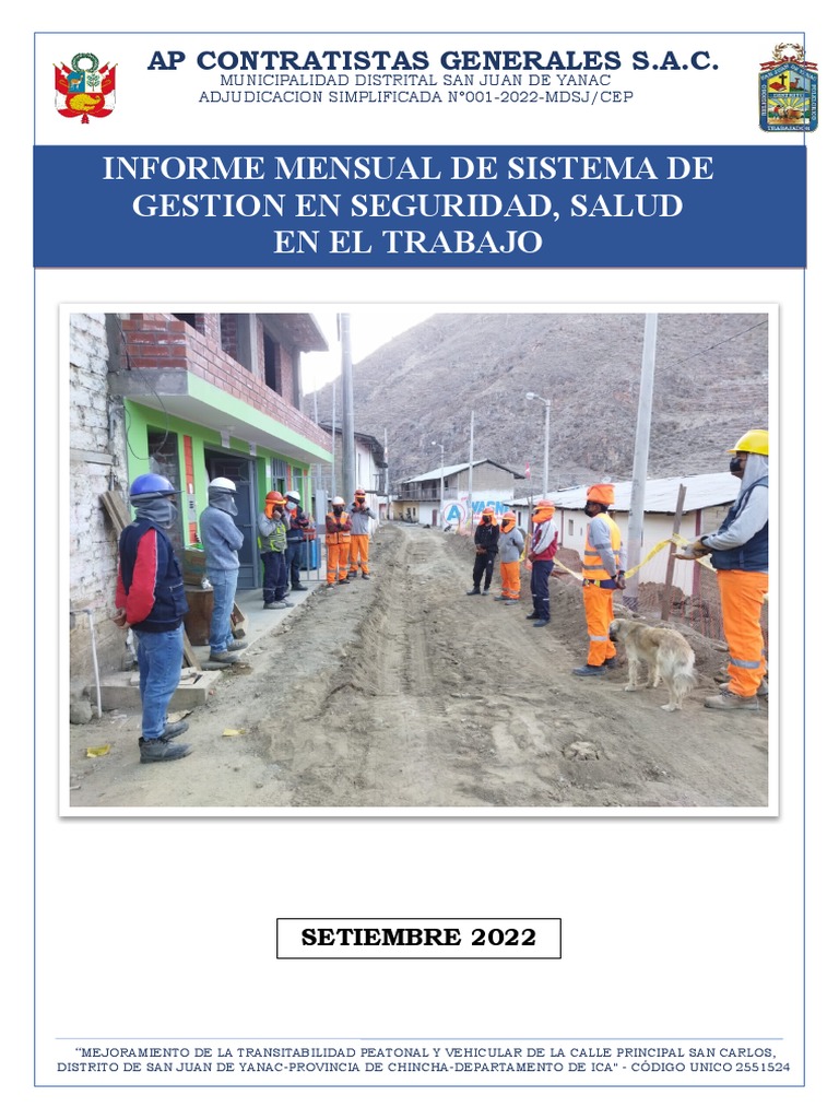 07 Informe de Seguridad | PDF | Seguridad y salud ocupacional | Medicina