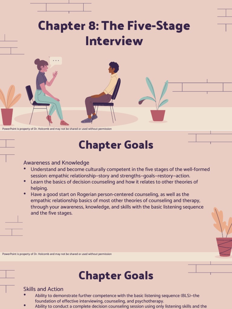 Chapter 8: The Five-Stage Interview | PDF | Psychotherapy ...