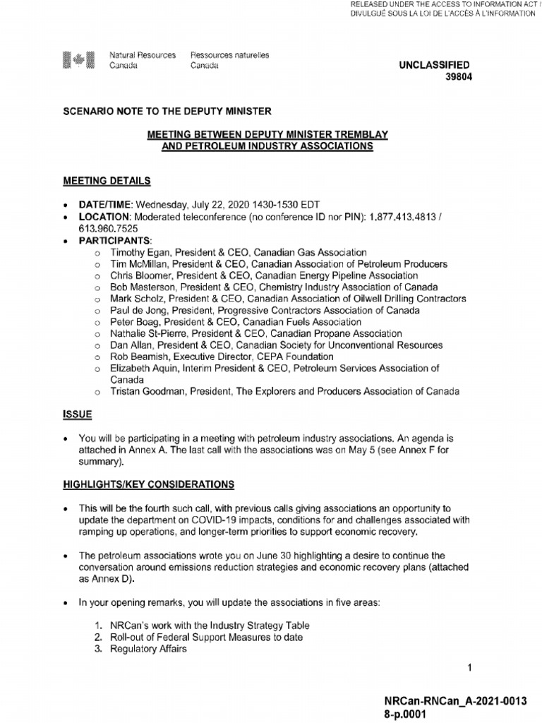 ATIP A-2021-00138 Final Release Package | PDF