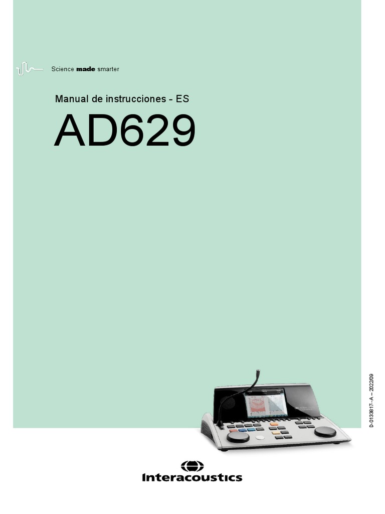 D 0133817 A 2022 09 Es Ad629 Instructions For Use | PDF | Micrófono ...