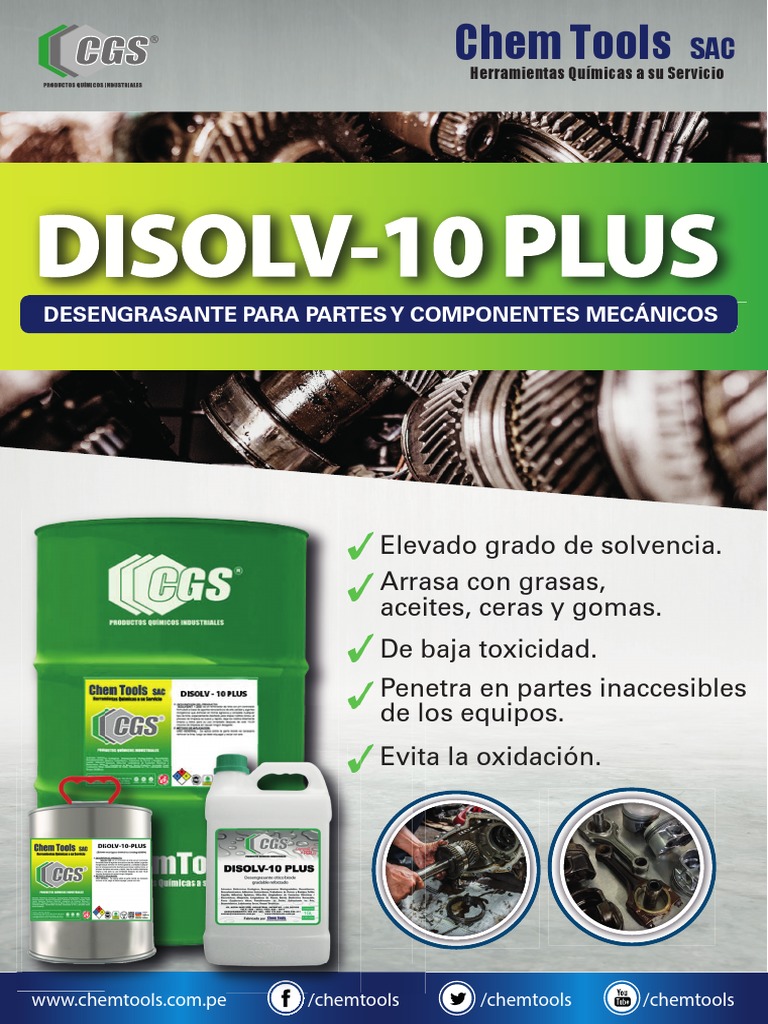Disolv10plusbrouchure C47e0 | PDF | Petróleo | Solvente
