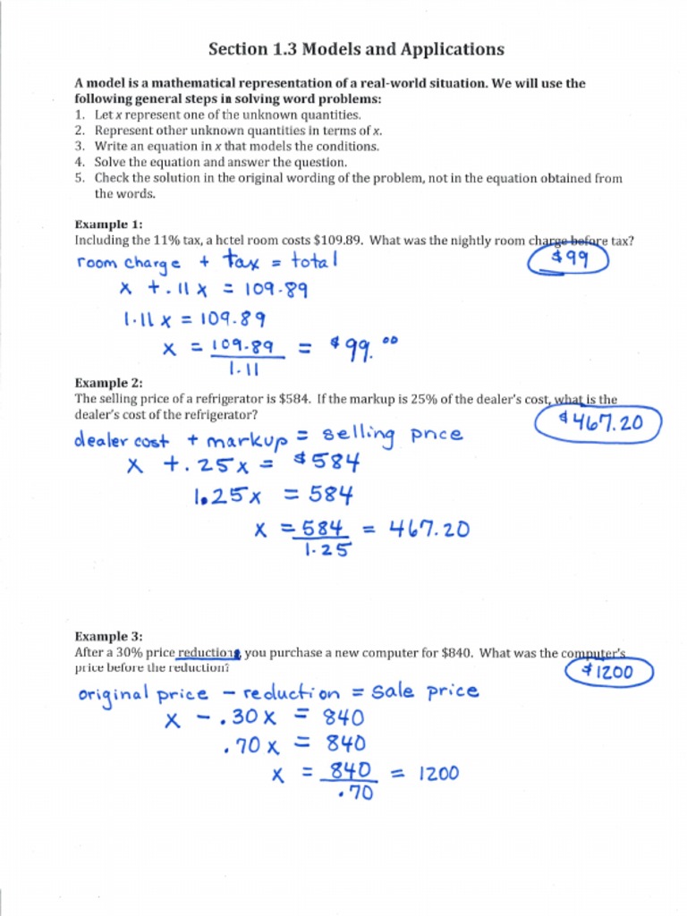 Section13 Models and Applications | PDF