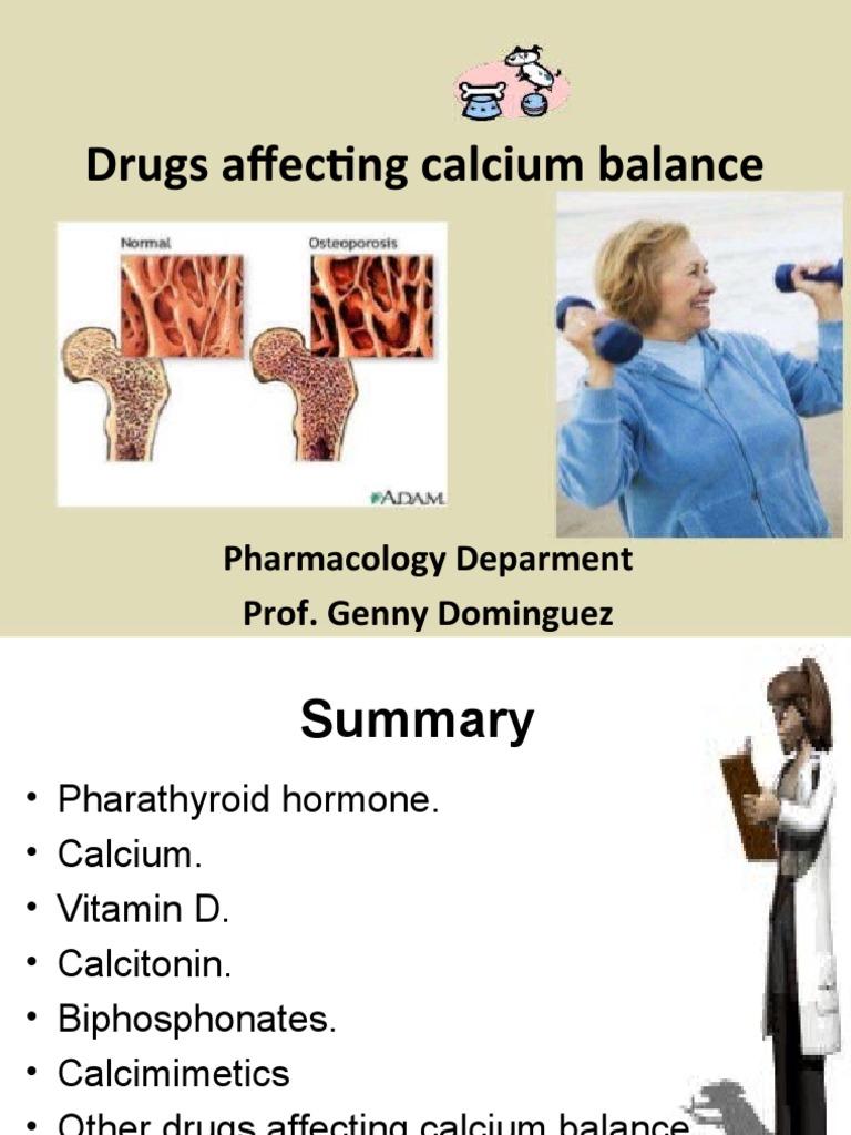 Drugs Affecting Calcium Balance | PDF