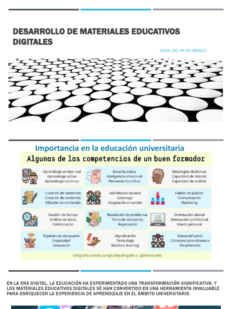 Desarrollo de Materiales Educativos Digitales | PDF | Enseñando ...
