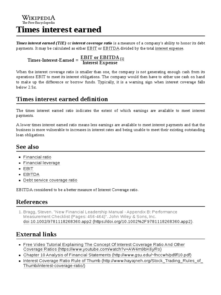 Times_interest_earned | PDF