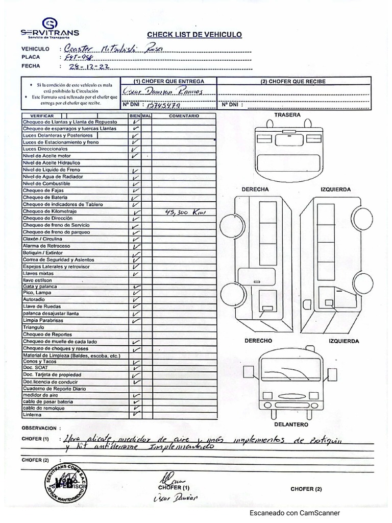 Check List F4T-958 .... | PDF