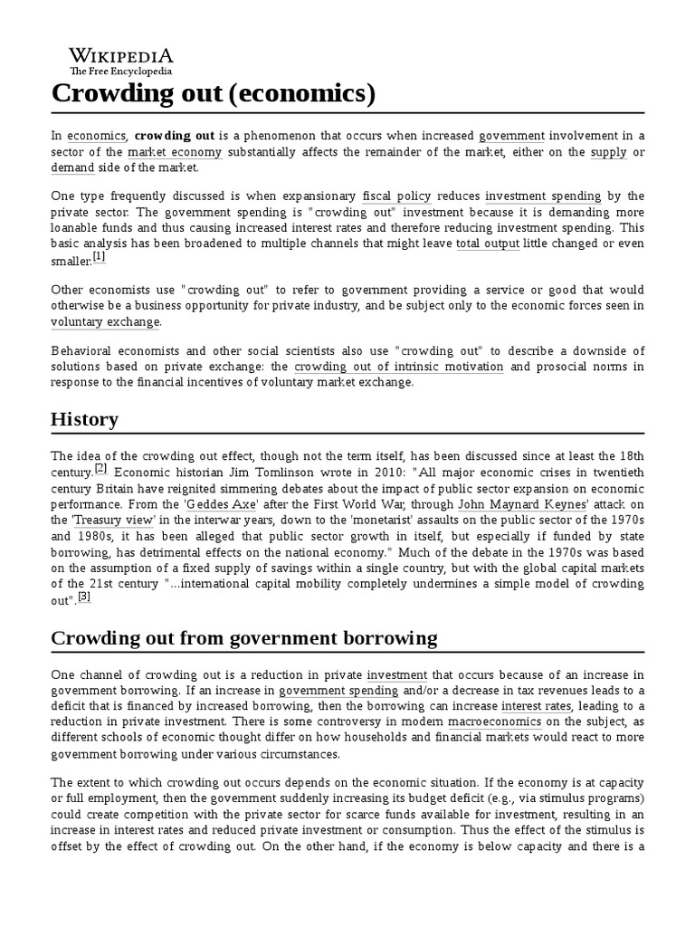 Crowding Out (Economics) | Download Free PDF | Crowding Out (Economics ...