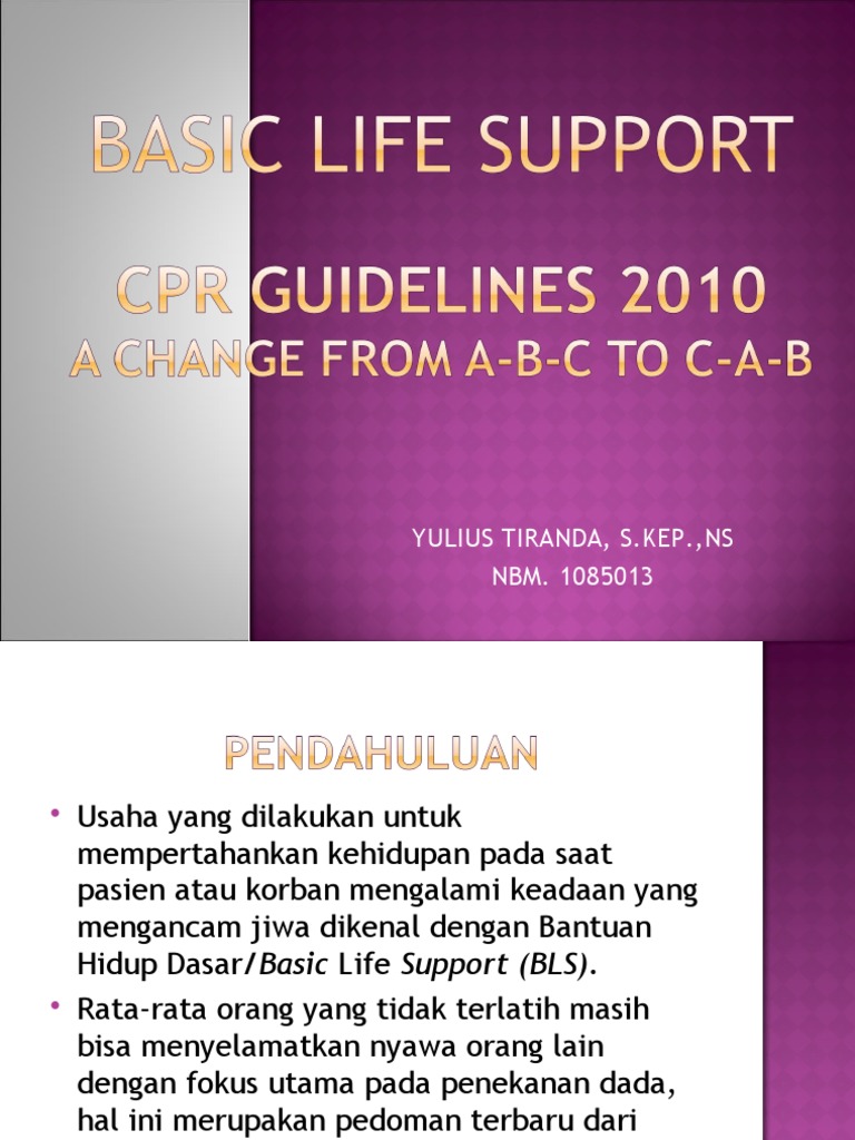 PPT Basic Life Support | PDF