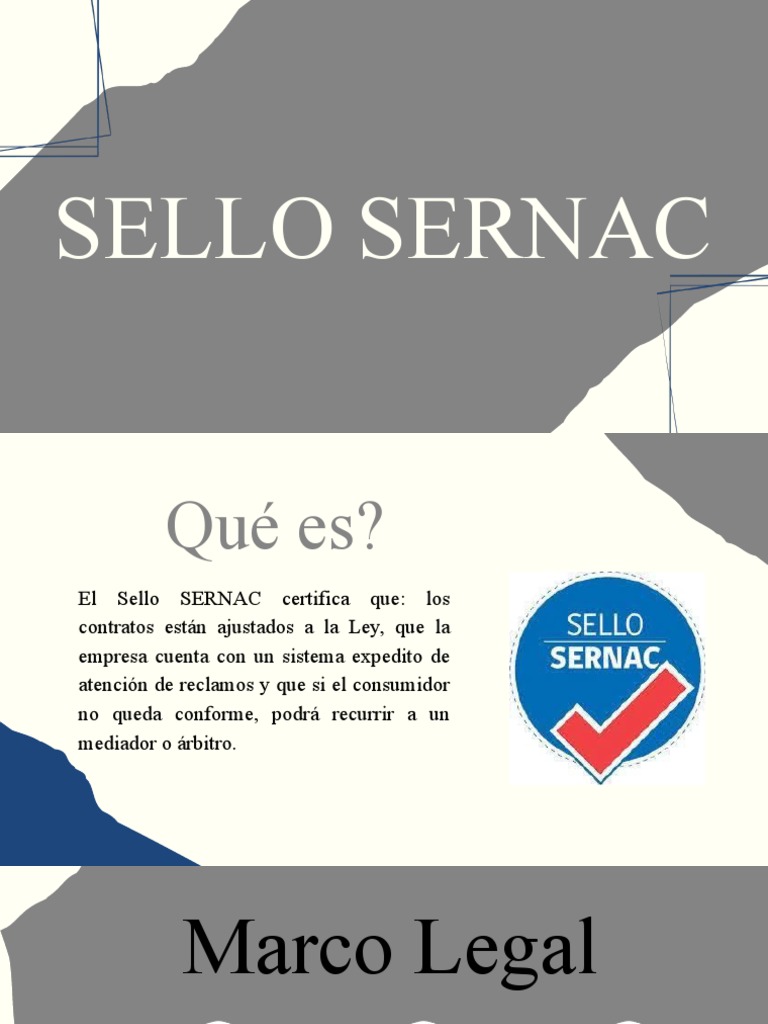 Sello Sernac-Ppt Francisca Herrera | PDF | Los consumidores | Seguro