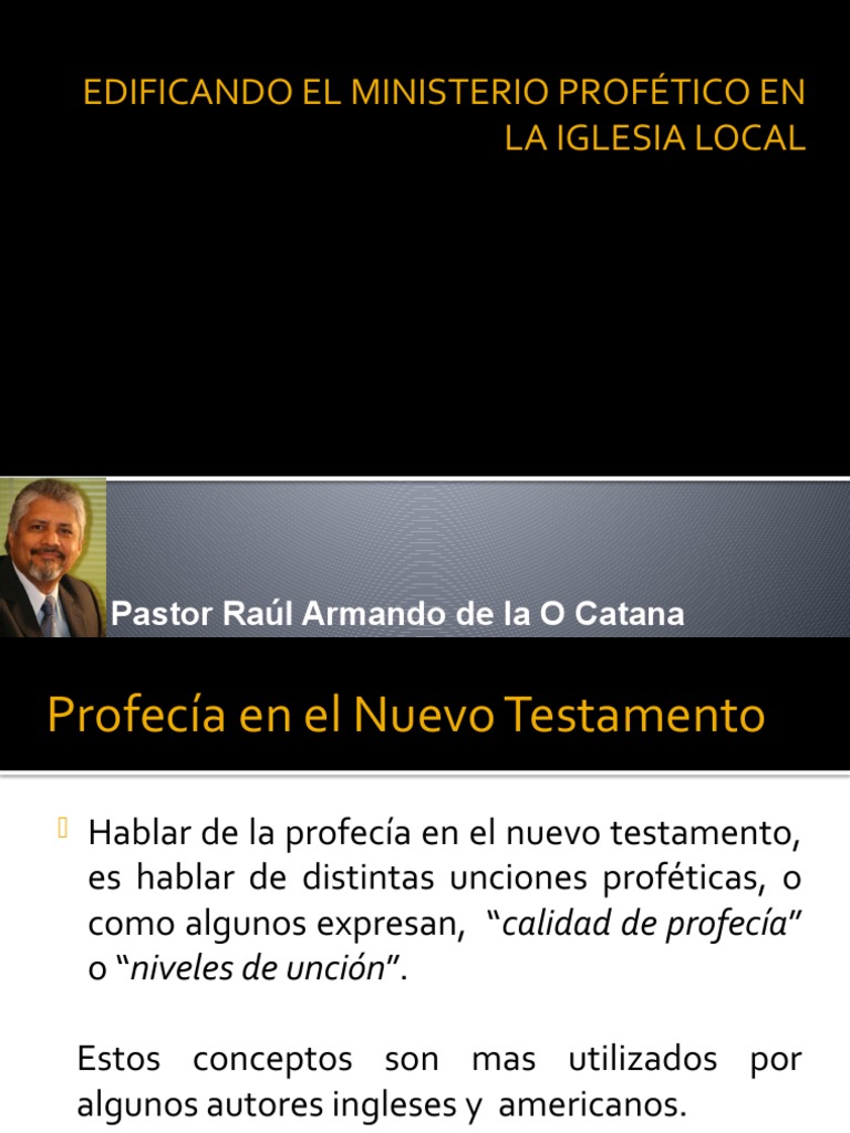 S - A - Edificando El Ministerio Profético en La Iglesia Local | PDF | Profecía | Primera ...