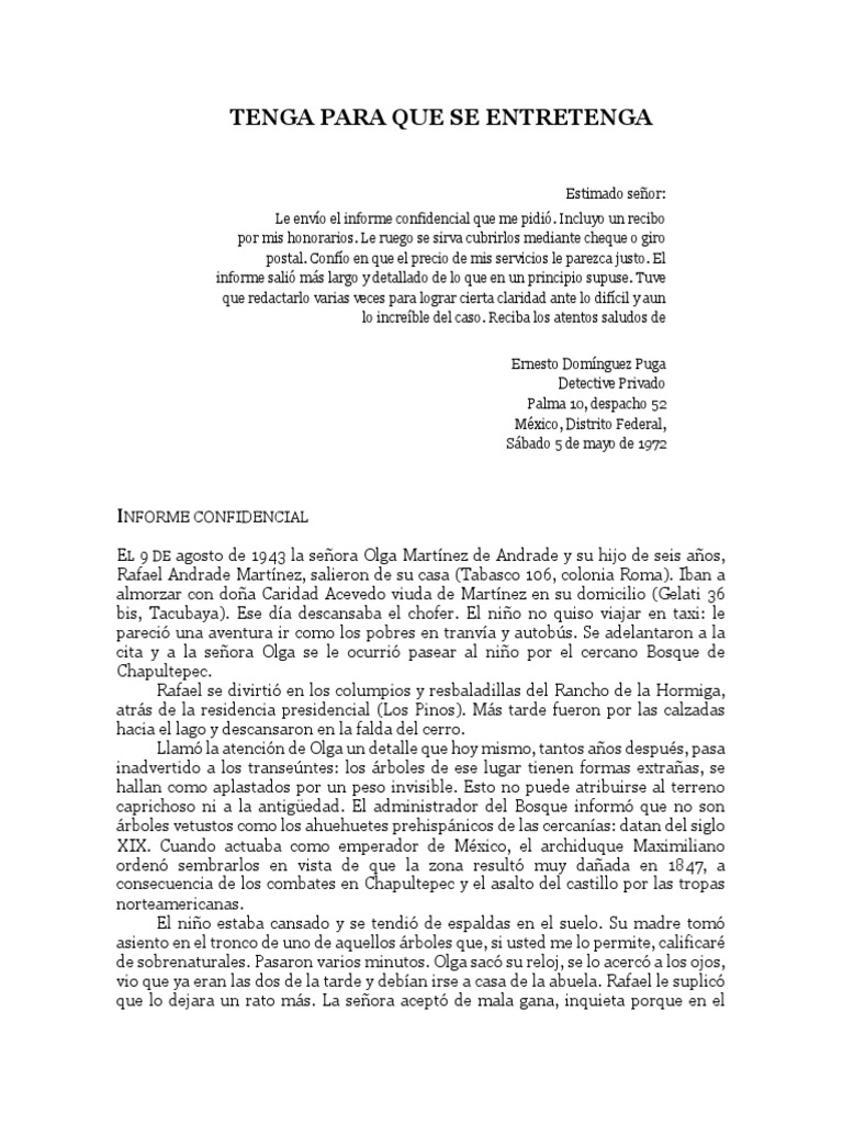 Tenga para Que Se Entretenga | PDF