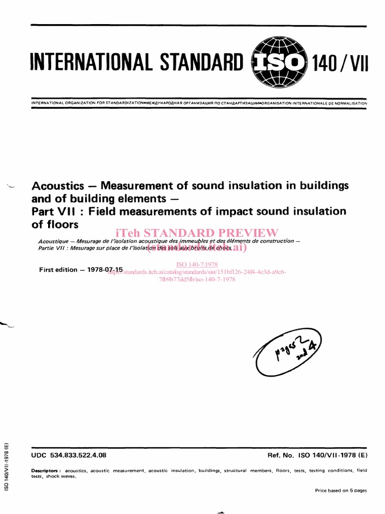 Iso 140 7 | PDF