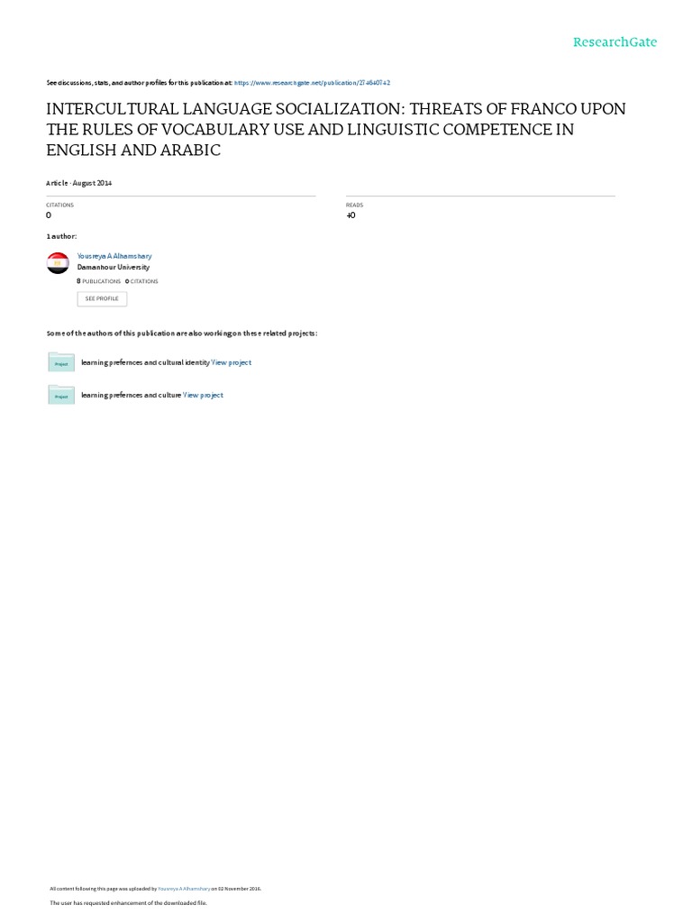 009 - Franco Arab - Alhamshary-Egypt | PDF | English Language ...