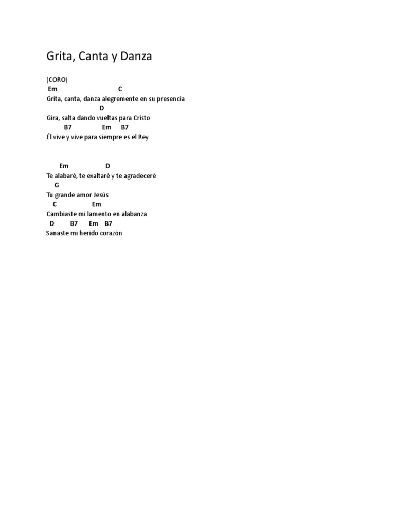 Grita, Canta, Danza | PDF