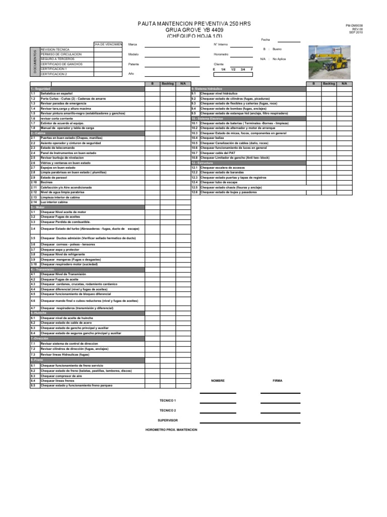 Grove Yb4409 | PDF | Máquinas | Bienes manufacturados