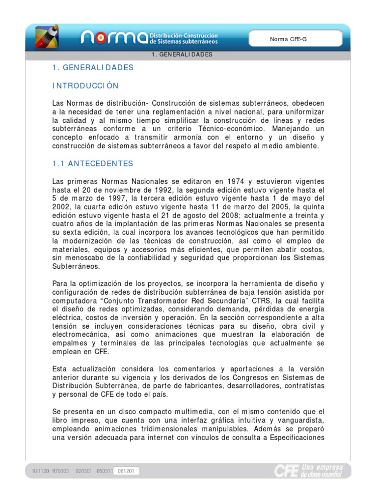 Norma Distribucion Subterranea 2008 | Descargar gratis PDF | Aislador (Electricidad) | Conductor ...