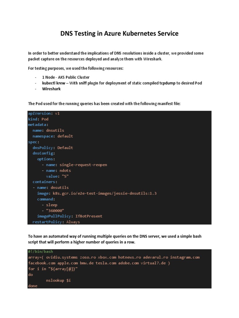 Understanding NDOTS in K8s DNS Config | PDF | Domain Name System ...