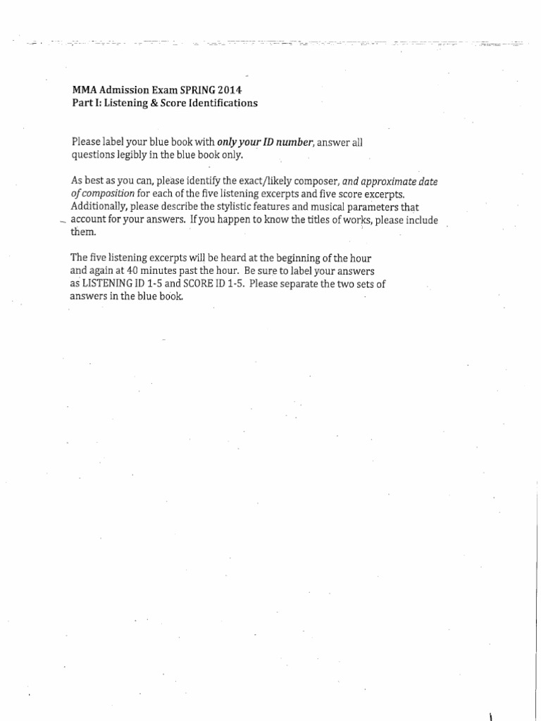 Yale DMA Exam | PDF