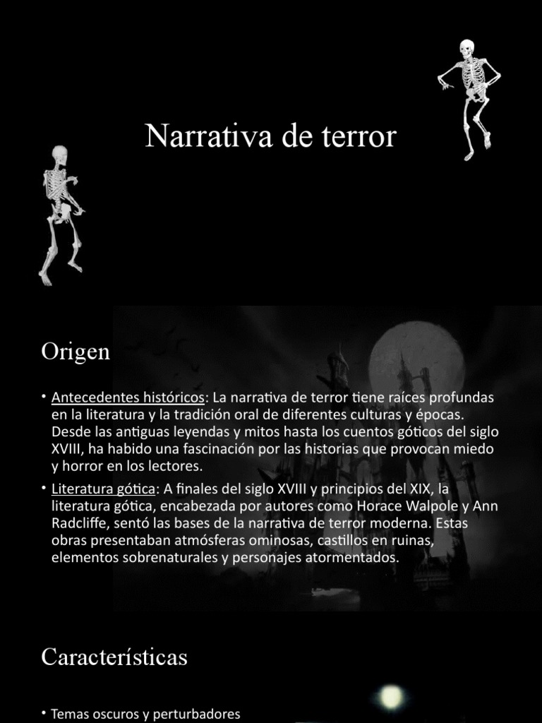 Narrativa de Terror | PDF | Ficcion gotica | Ficción de terror