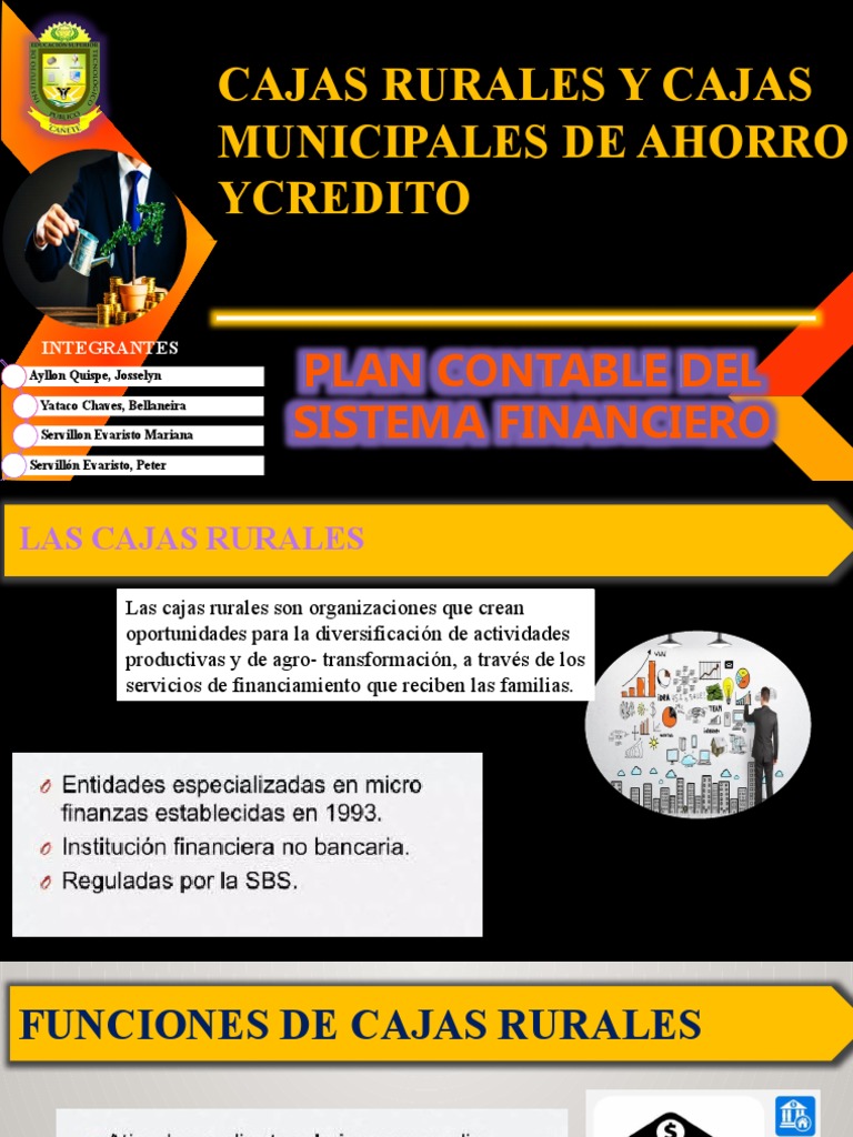 Cajas Rurales y Cajas Municipales de Ahorro Ycredito | PDF | Bancos ...