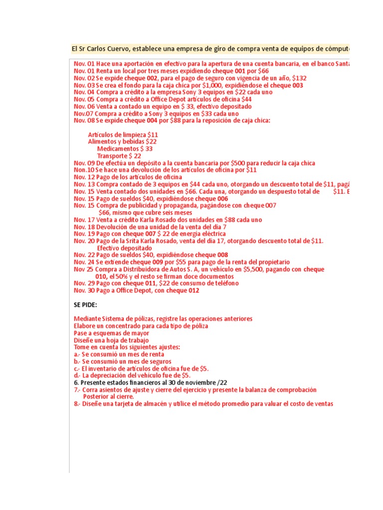 Proyecto COnta | PDF | Depreciación | Hoja de balance