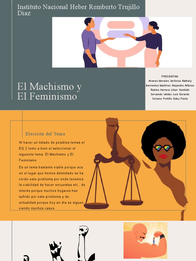 El Machismo y El Feminismo Presentacion | PDF | Machismo | Estudios de ...