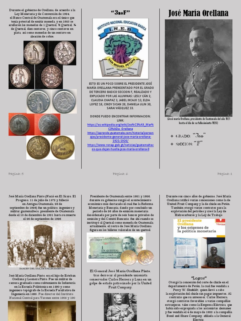 Jose Maria Orellana Trifoliar | Descargar gratis PDF | Moneda | Mercado ...