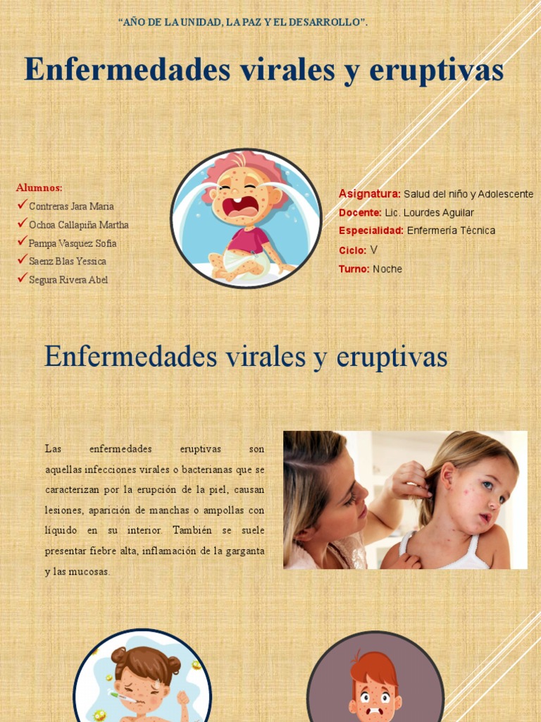 Enfermedades Virales y Eruptivas - Grupal Final | PDF | Virus | Infección