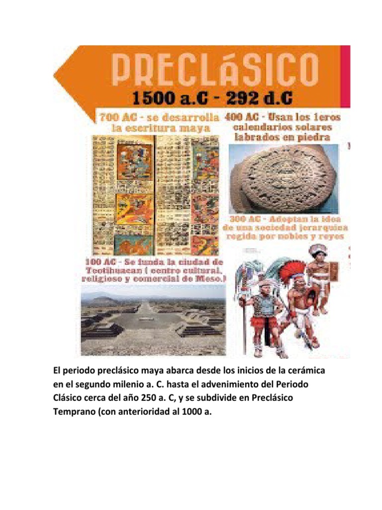 El Periodo Preclásico Maya | PDF