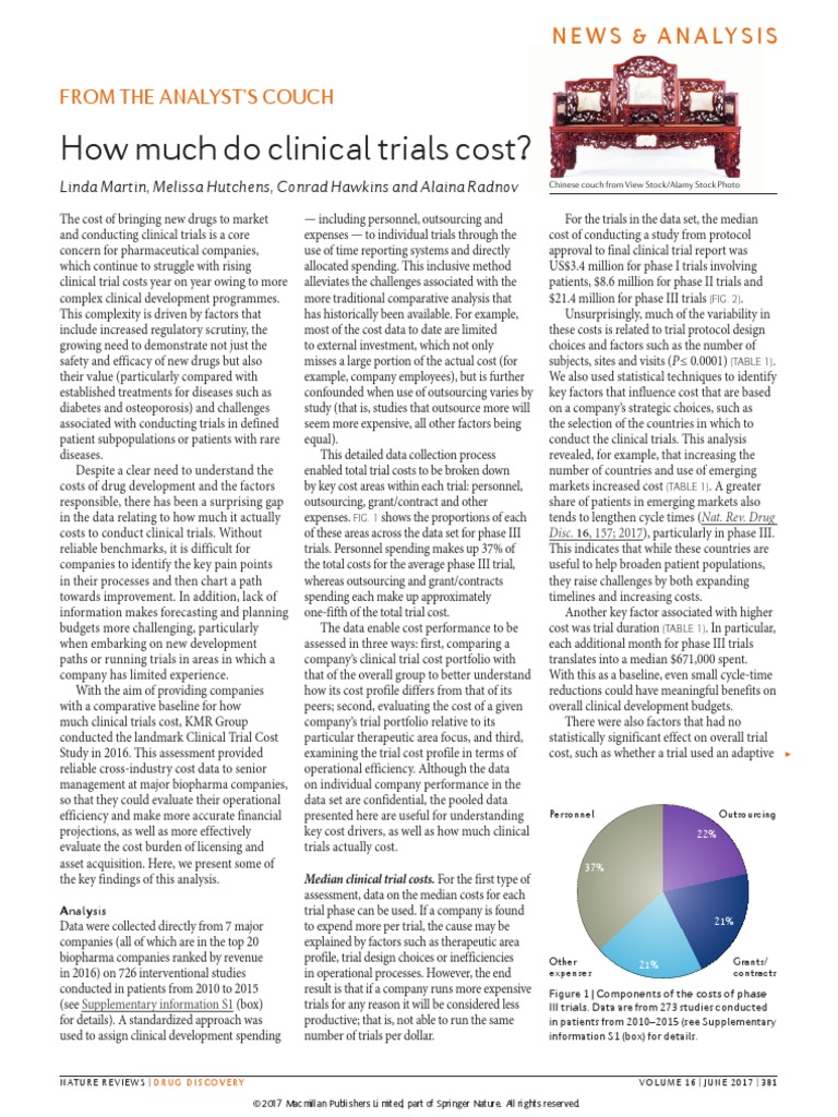 Clinical Trial Cost Analysis Insights | PDF | Finance & Money ...