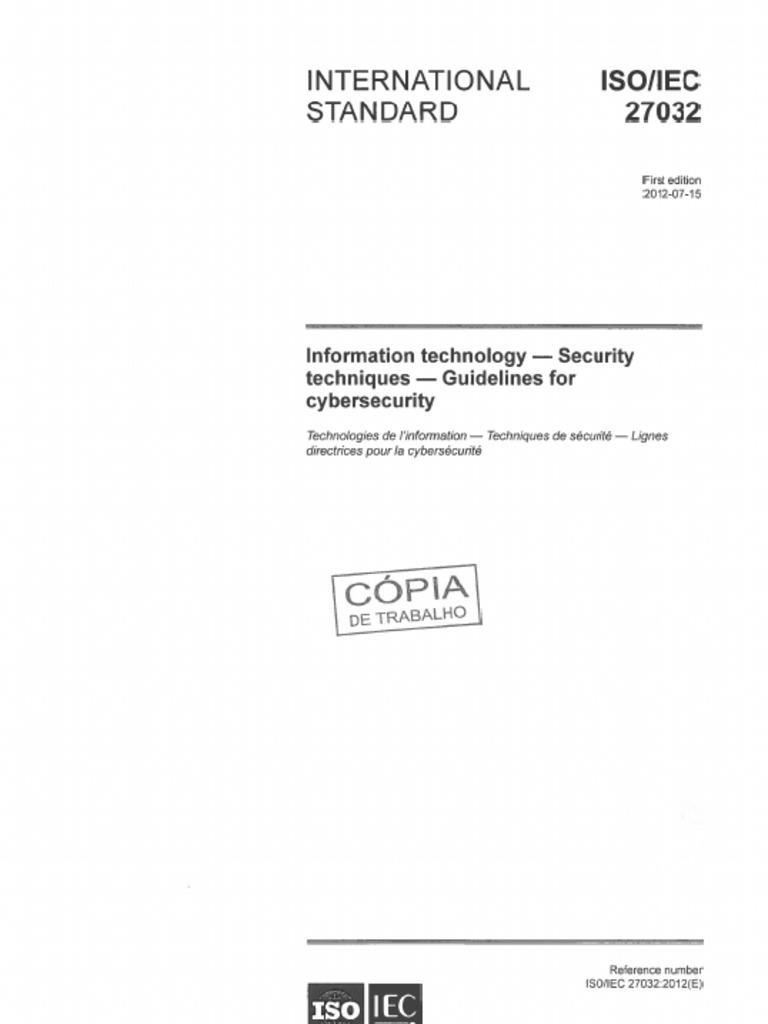 ISO-IEC_27032 - Guia Cibersegurança | PDF