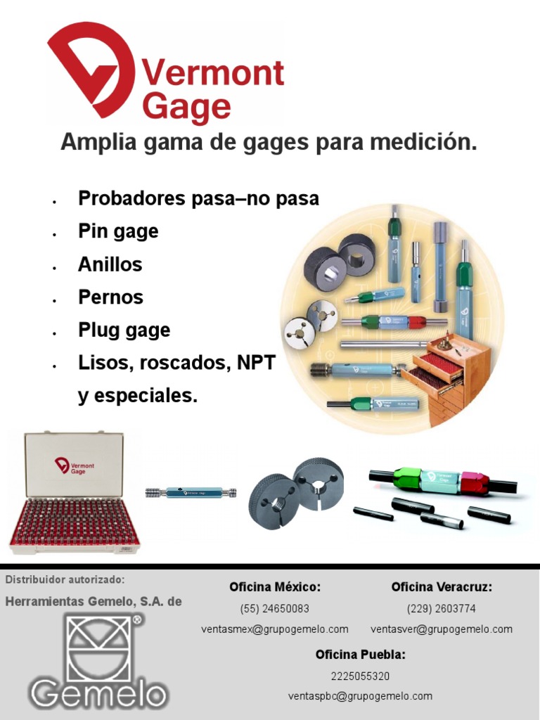 Vermont Gage Flyer | PDF
