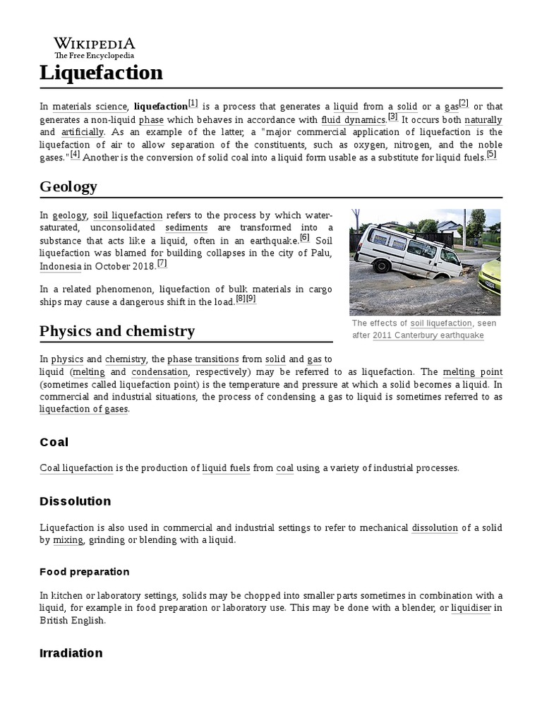 Liquefaction | PDF
