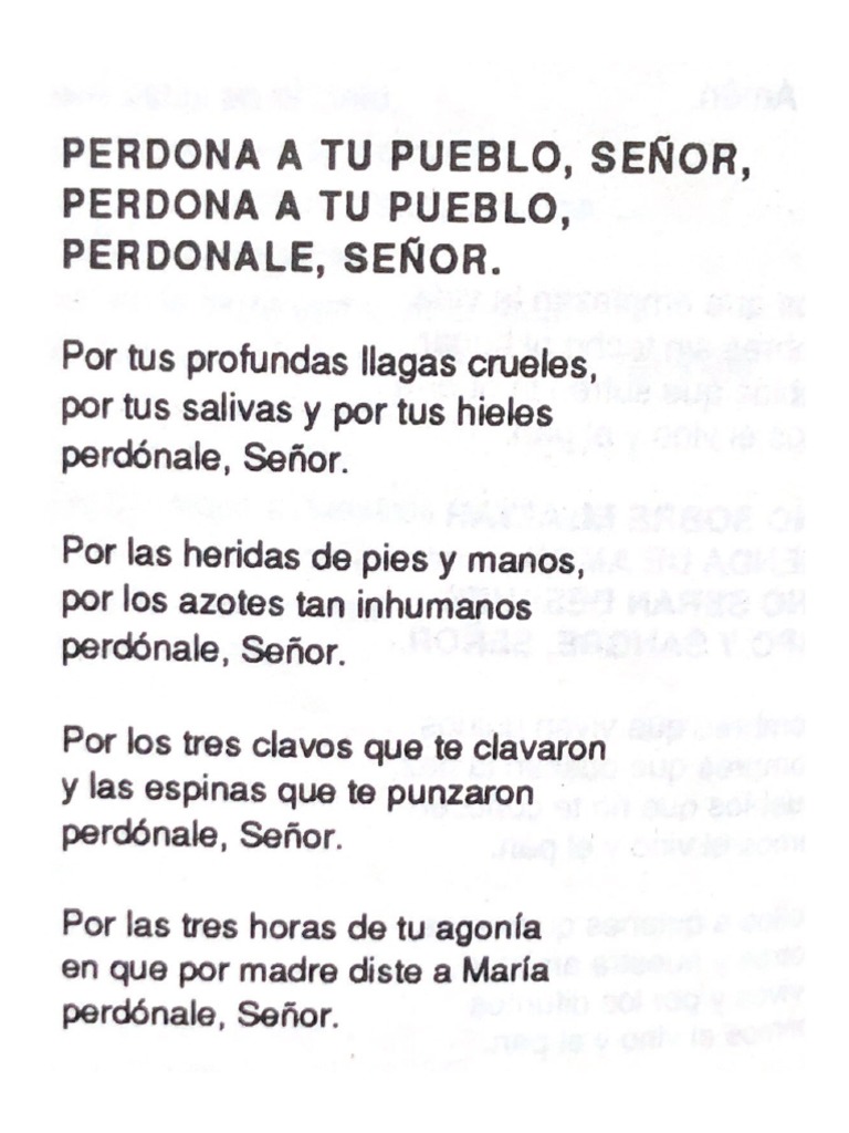 Perdona A Tu Pueblo, Señor | PDF
