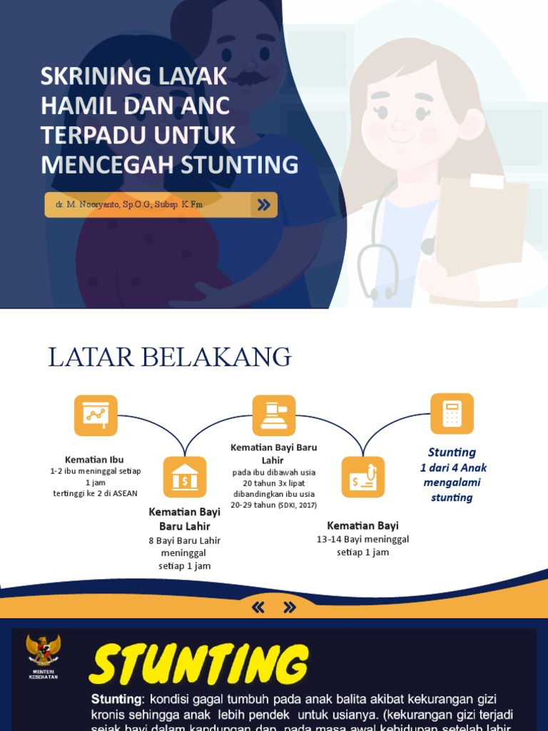 Gabung PPT Skrining Layak Hamil, ANC, Dan Stunting Dr. MOR | PDF