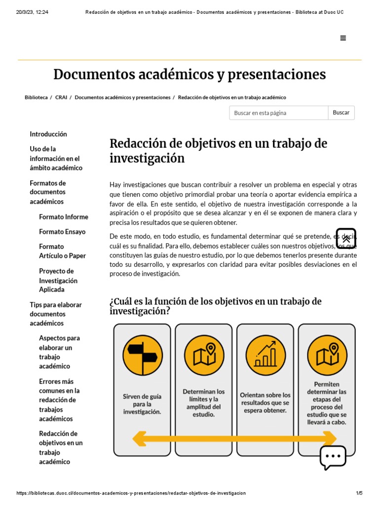 COmo Redactar Objetivos Generales y Especificos | PDF | Cognición | Science
