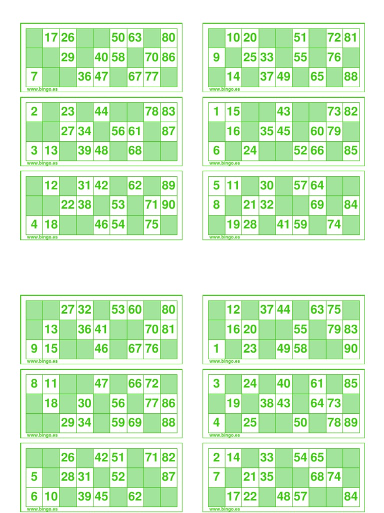 cartones-bingo-90-bolas 7 | PDF