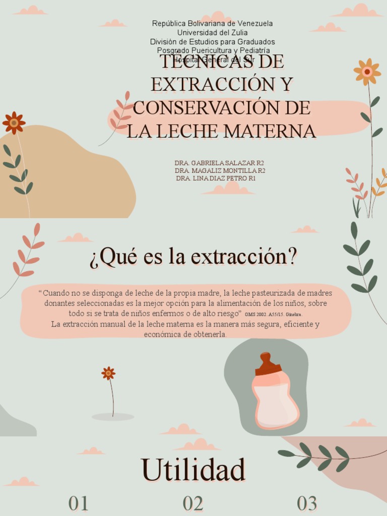 Lactancia Materna, Extraccion Manual | PDF | La leche materna | Leche