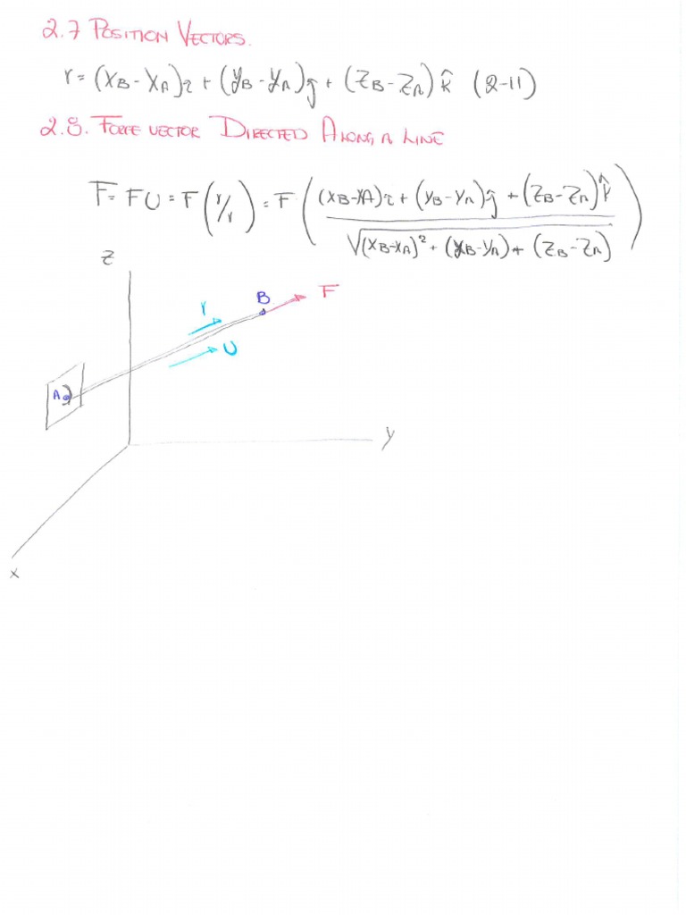 Hibbeler - Engineering Mechanics Statics - Chapter - 2.7 - 2.8 | PDF